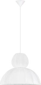 Matně bílé látkové závěsné svítidlo ø 50 cm Delina – Nova Luce