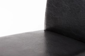 Jídelní židle Ina černá konstrukce – hnědá