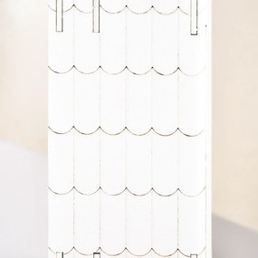 HOMCOM Adventní kalendář Vánoční dekorace, 24 zásuvek, LED světla, 39 cm x 9 cm x 42 cm, bílá + zelená 830-416