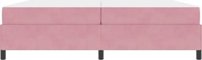 Rám postele Růžová 200 x 200 cm textil 3399089