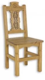 Jídelní židle z masivu 24 - výběr moření, 01Moření K01 - světlá borovice