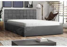 Čalouněná postel s úložným prostorem a roštem Kinec, Rozměr postele: 200x200, Potah: Malmo 13 378