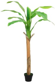 vidaXL Umělý banánovník s květináčem 180 cm zelený