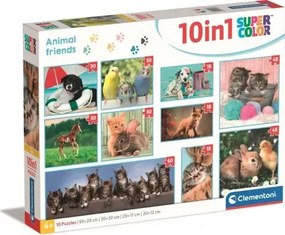 Clementoni PUZZLE Zvířecí kamarádi 10v1 / 60 dílků / od 4 let