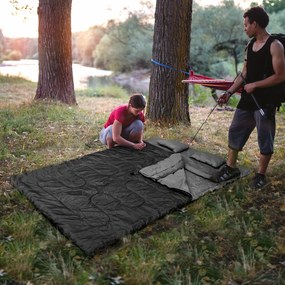 Costway Dvojitý spací pytel Goplus 2 People XL dekový spací pytel