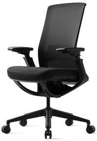 Kancelářská ergonomická židle ROLY BLACK - síťovina Černá