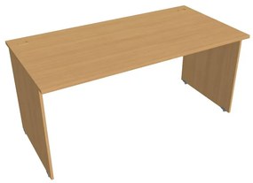 Stůl pracovní rovný 160 cm - Hobis Gate GS 1600 Dekor stolové desky: buk, Dekor lamino podnože: buk