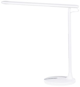 Kovová stolní LED lampa bílá DRACO Beliani