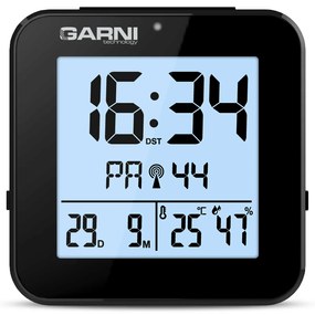 GARNI technology Digitální budík s měřením vnitřní teploty a rel. vlhkosti GARNI 138B