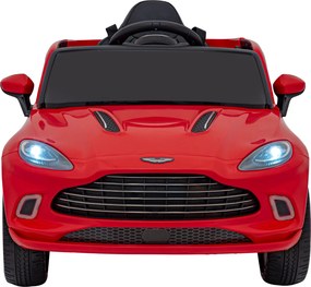 Ramiz Elektrické autíčko Aston Martin DBX pro děti červené + dálkové ovládání + EVA kola + pásy + plynulý start + audio LED