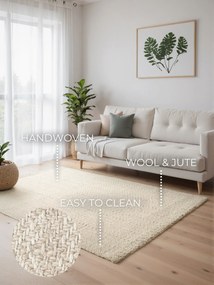 ELLE Decoration, Kusový koberec Majoli 106238 White z kolekce Elle, 200x290, bílá, chodba / předsíň