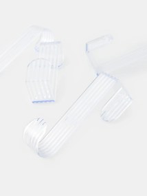 Sinsay - Sada transparentních závěsných háčků na dveře 4 pack - clear