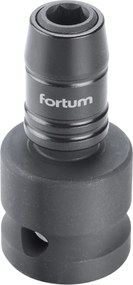 Rázový adaptér 1/2"čtyřhran na hroty 1/4" CrMoV FORTUM 4790002
