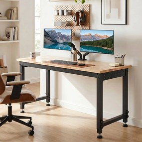 Costway 122 cm odolný pracovní stůl Výškově nastavitelný s kovovým rámem