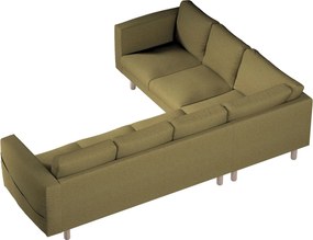 Potah na pohovku IKEA Norsborg rohová 5-místná barva zelená látka pletený vzor