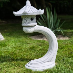Betonová lampa japonská na oblouku Pagoda Ozdoba do zahrady 70 cm 26 kg