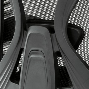 Ergonomická kancelářská židle VIGELTI - černá síťovina
