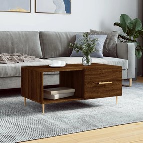 vidaXL Konferenční stolek 90 x 50 x 40 cm kompozitní dřevo [829200] Barva: hnědý dub