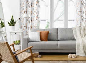 ZÁVĚS NA KROUŽCÍCH RIKI 140X250 CM KVĚTY