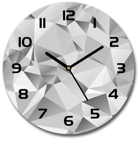 Wallmuralia Skleněné hodiny kulaté Abstrakce 3D fi 30 cm
