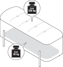 Tchibo - Lavice s truhlou - barva: černá