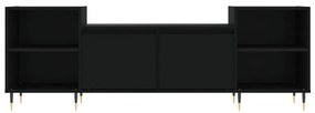 TV skříňka černá 160x35x55 cm kompozitní dřevo - Default Title