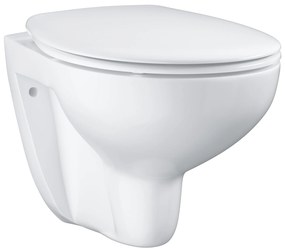 Grohe Bau Ceramic sada mísa + prkénko s pomalým sklápěním závěsná Bez oplachového kruhu bílá 39351000