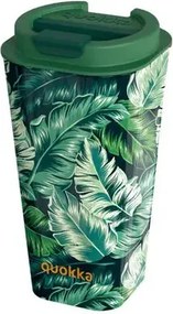 Quokka Vaso Cafe Doble Pared 450ml Jungle / Termohrnek / dvojitý plast
