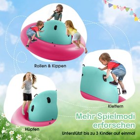 Costway Nafukovací kupolová houpačka pro děti 223 cm velká dětská houpačka