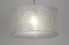 Závěsné designové svítido do obýváku Mombasa Silver Look