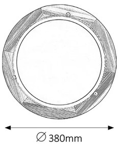 Brilagi - Stropní svítidlo ORBIS 2xE27/60W/230V pr. 38 cm borovice