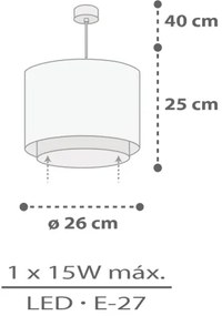 Dalber 60622 - Dětský lustr RHICO AND CROCO 1xE27/15W/230V