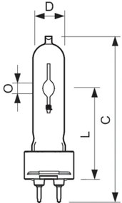 Výbojka Philips MASTER C CDM-T ELITE 70W/930 G12 teplá bílá 3000K
