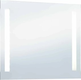 Koupelnové nástěnné zrcadlo s LED osvětlením 100 x 60 cm 144707