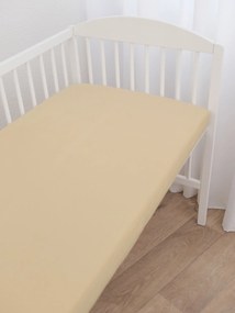 MK Lůžkoviny Jersey prostěradlo Classic 90 x 200 cm – béžová