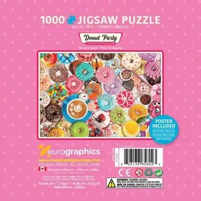 EUROGRAPHICS Puzzle Koblihová oslava v plechové krabičce / 1000 dílků