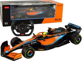 Rastar Závodní auto McLaren F1 s dálkovým ovládáním RC Rastar, oranžové, měřítko 1:12
