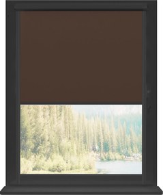 Dekodum Termoizolační roleta v antracitové kazetě, barva látky Wenge Silver Šířka (cm): 64, Výška (cm): Standardní (do 150 cm), Strana mechanismu: Levá