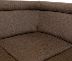 Sedací souprava, látka šedohnědá Taupe, SEGORIA LUX