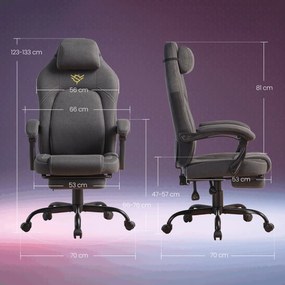 Autronic Herní křeslo KA-E1372 GREY