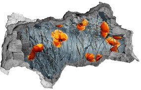 Wallmuralia Samolepící nálepka na zeď Polní mák 95x73 cm