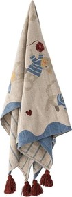 Dětská deka z recyklované bavlny v přírodní barvě 130x160 cm Mille – Bloomingville Mini