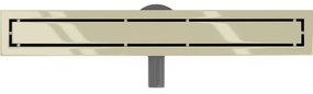 Mexen Flat 360° M13 lineární odtok rotační 2v1 50 cm, Zlatá - 1510050-40