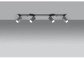 Stropní bodové svítidlo SOLLUX Ring 4l GU10 4x40W bez zdroje SL.0453 šedá