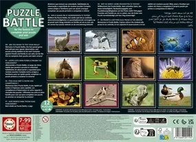 EDUCA Puzzle bitva Příroda / 12x42 dílků / od 7 let