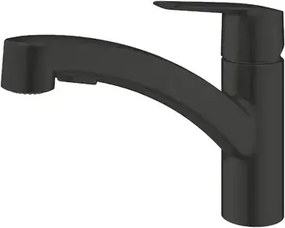 Grohe QuickFix Start - Dřezová baterie s výsuvnou sprškou matná černá