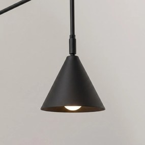 Sollux Lighting Nástěnné svítidlo NOX 1 černé s vypínačem