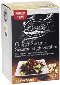 Grilovací brikety bradley smoker - brikety premium ginger sesame 48ks