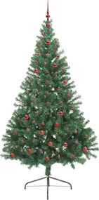 Umělý osvětlený vánoční stromeček Zelená 240 cm PVC 3397037