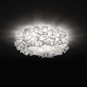 Slamp Clizia large, stropní designové svítidlo z Opalflexu s bílým okrajem, 3x12W E27, prům. 78cm